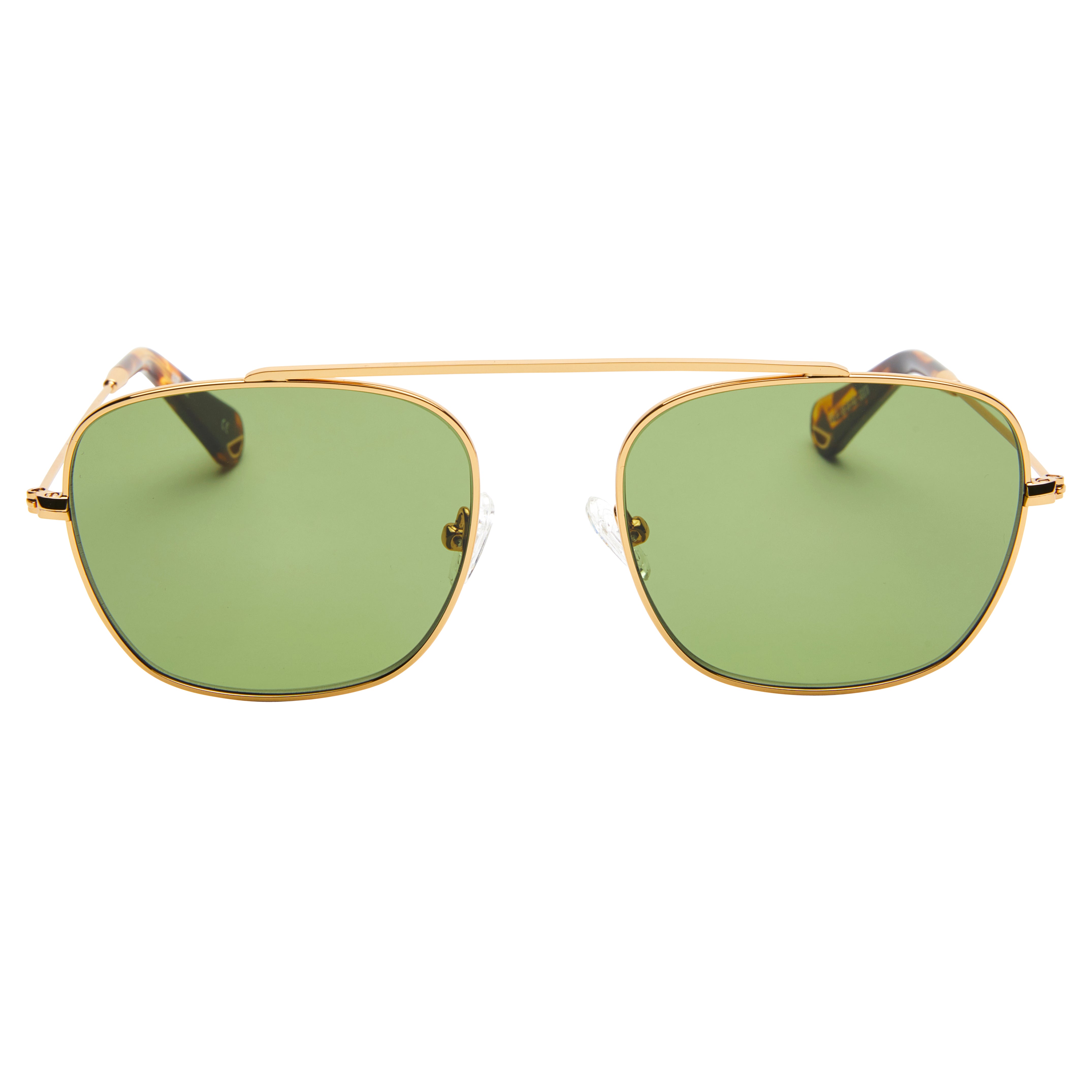 South 2 - Vintage Gold with Green lens – Pacifico Optical